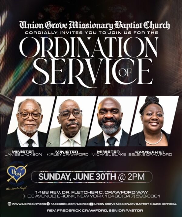 Ordination Service - Union Grove Missionary Baptist Church